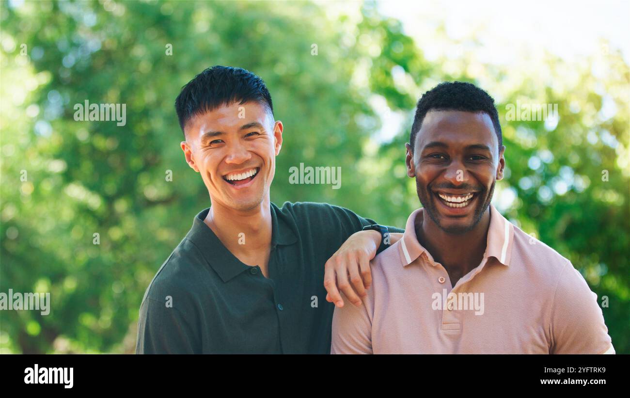 Two men laugh together hi-res stock photography and images - Alamy