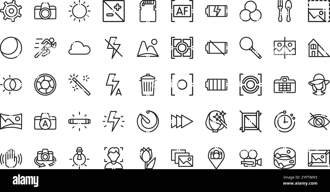 Continuous focus mode Stock Vector Images - Alamy