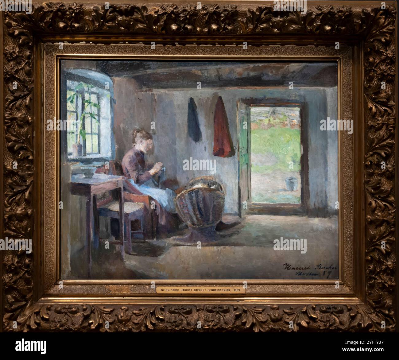 Paris, France - 11 01 2024: Orsay Museum. Farmhouse Interior Skotta ...