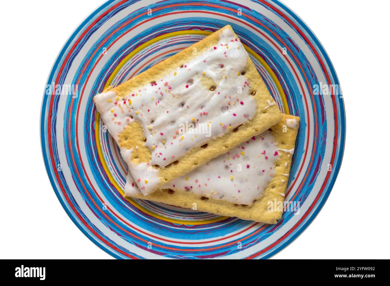 toasted Kelloggs Pop Tarts Frosted Strawberry Sensation on colourful ...