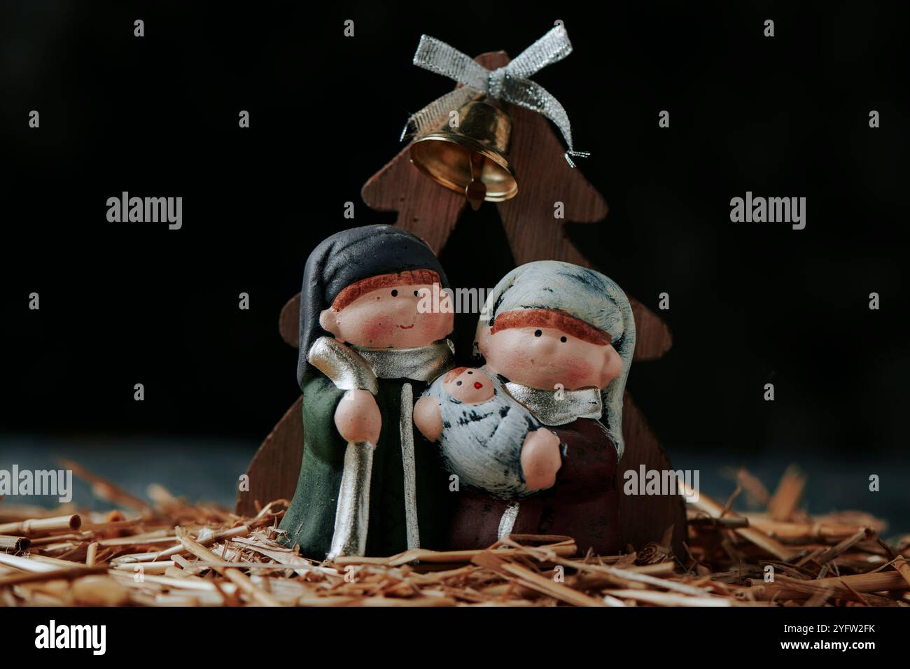 a nice and childish depiction of the holy family, formed by saint ...