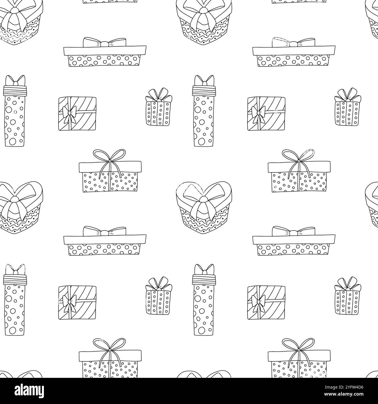 Gift boxes vector seamless pattern Stock Vector Image & Art - Alamy