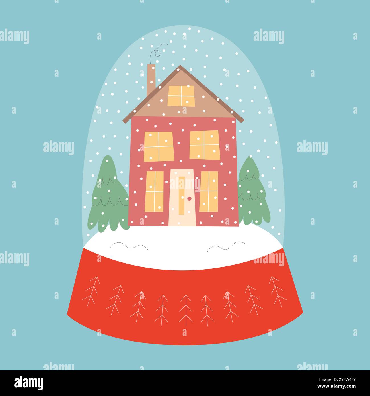Gift house Stock Vector Images - Alamy