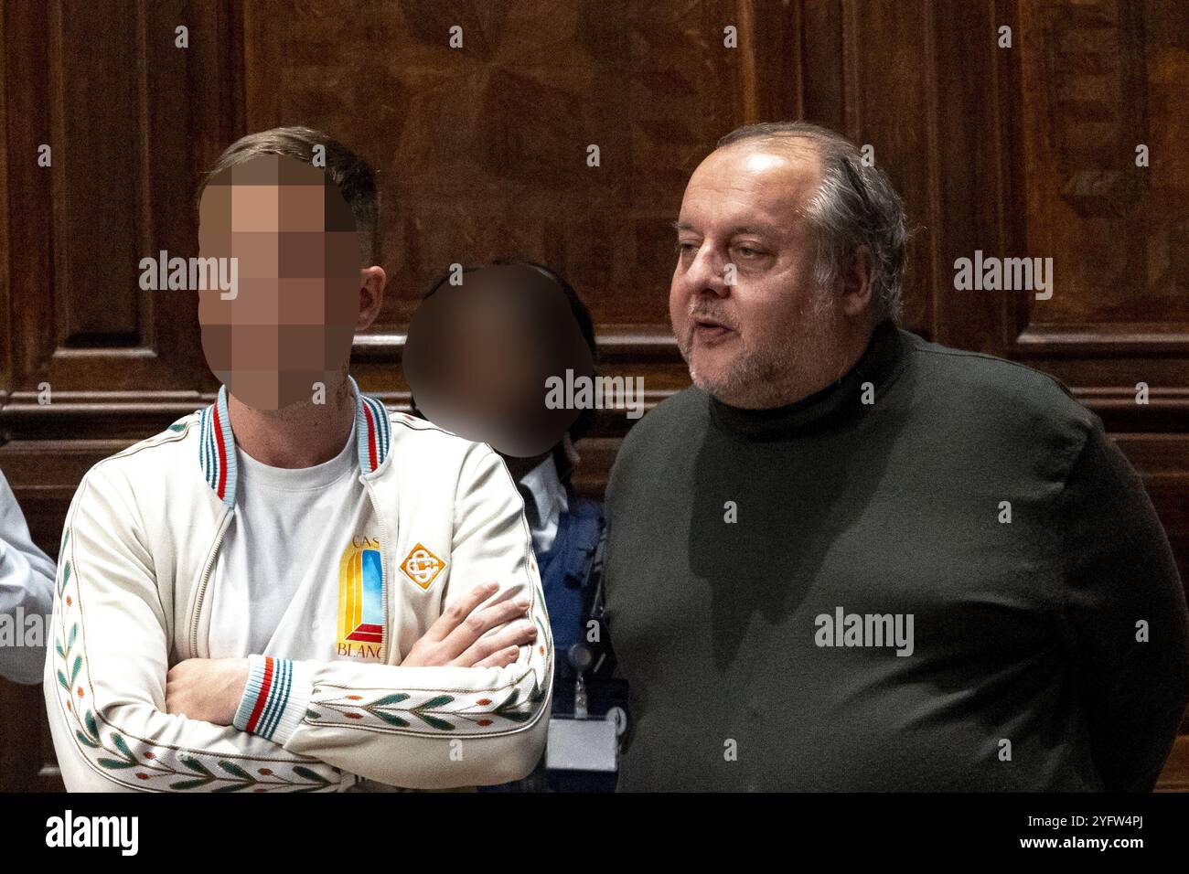 Accused Denis Lamberty with his translater pictured during the ...