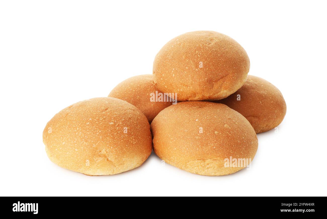 Culinary background bread buns Cut Out Stock Images & Pictures - Alamy