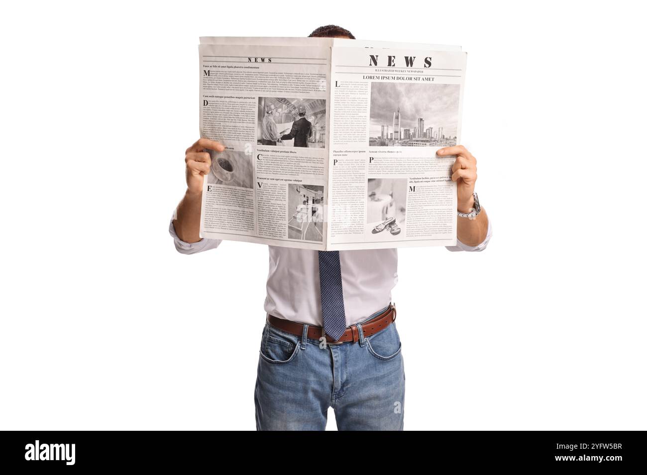Man reading the newspaper morning paper hi-res stock photography and ...
