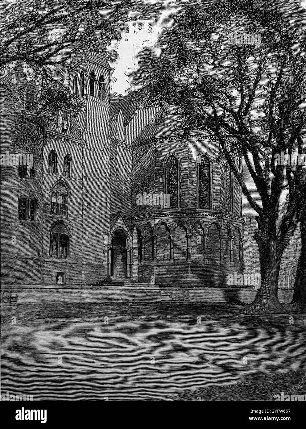 Battell Chapel at Yale University, New Haven, Connecticut. From a ...