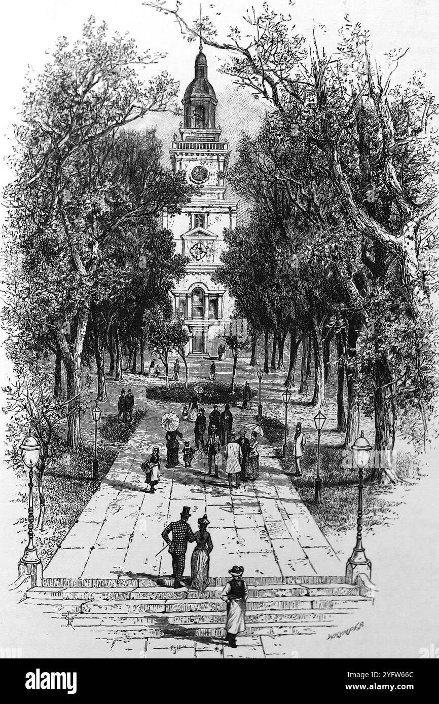 Philadelphia from independence hall hi-res stock photography and images ...