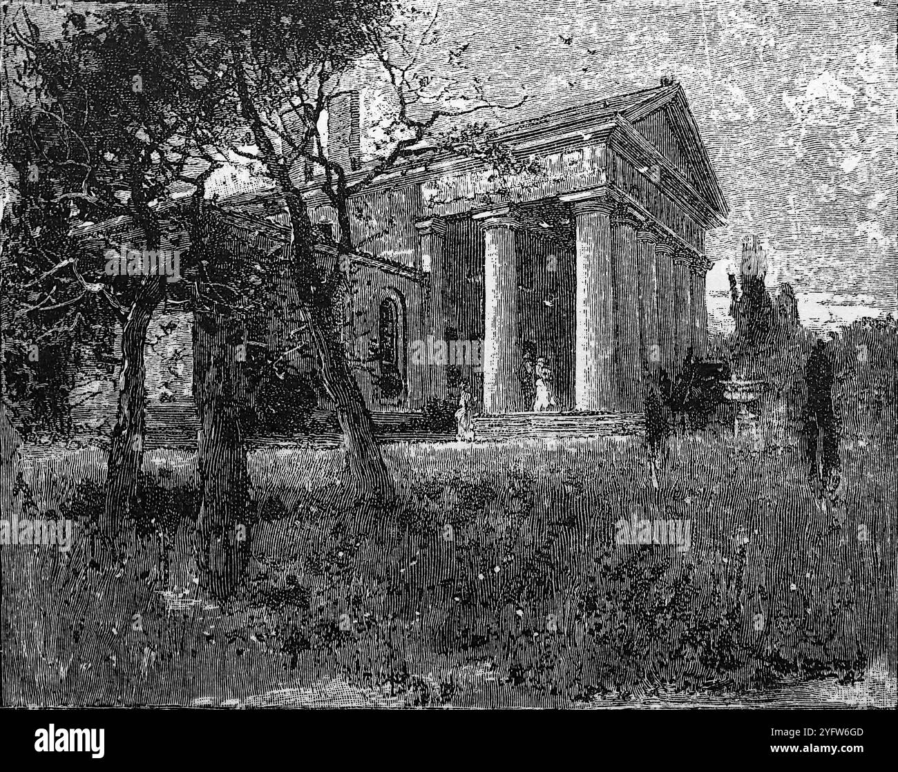 Robert E. Lee’s house in Arlington, Virginia. Lee was a Confederate ...