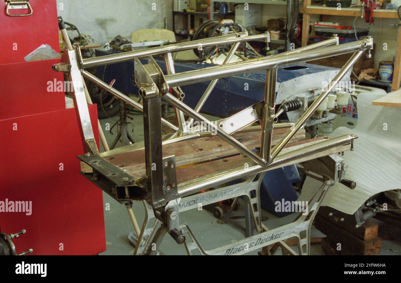 Classic 1973 Brabham F2 BT40 single seater racing car during renovation ...