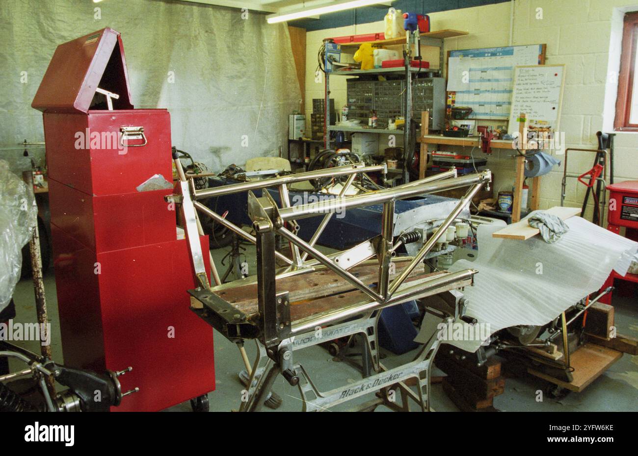 Classic 1973 Brabham F2 BT40 single seater racing car during renovation ...