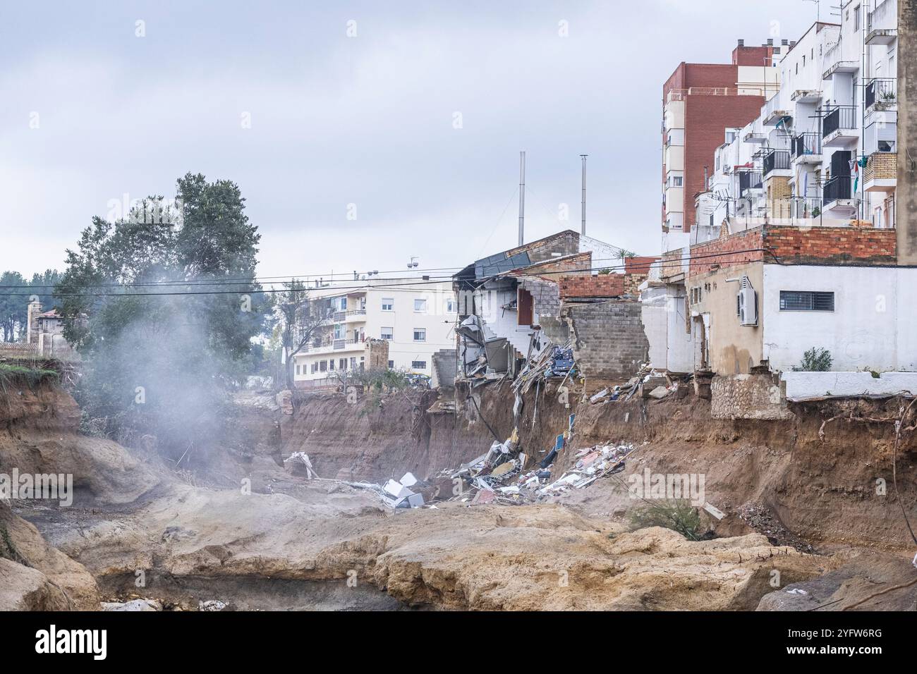images of the devastation of the flood in Valencia (DANA) caused by ...