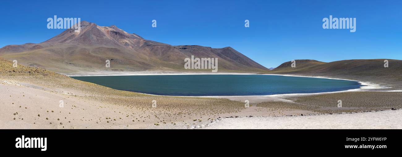 Laguna Miñiques below the mountain Miñiques in Chile Stock Photo - Alamy