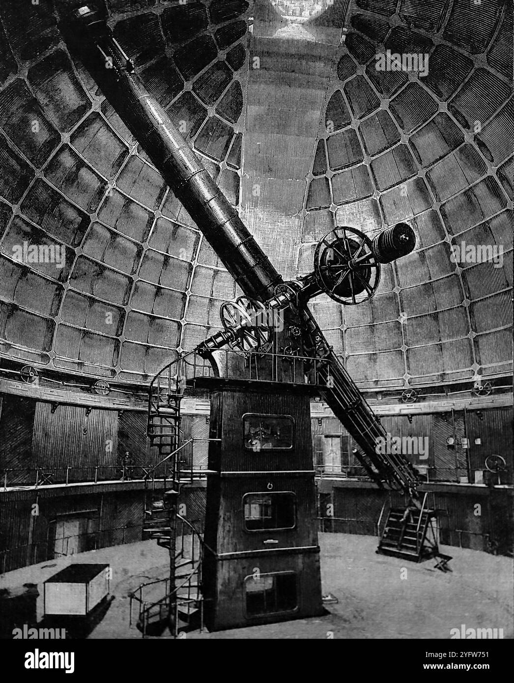 The largest telescope in the world at the Lick Observatory, San ...