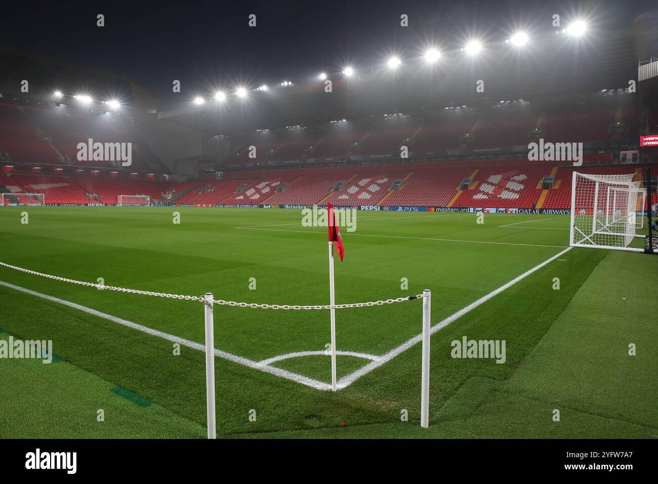 A general view of Anfield during the UEFA Champions League, League ...