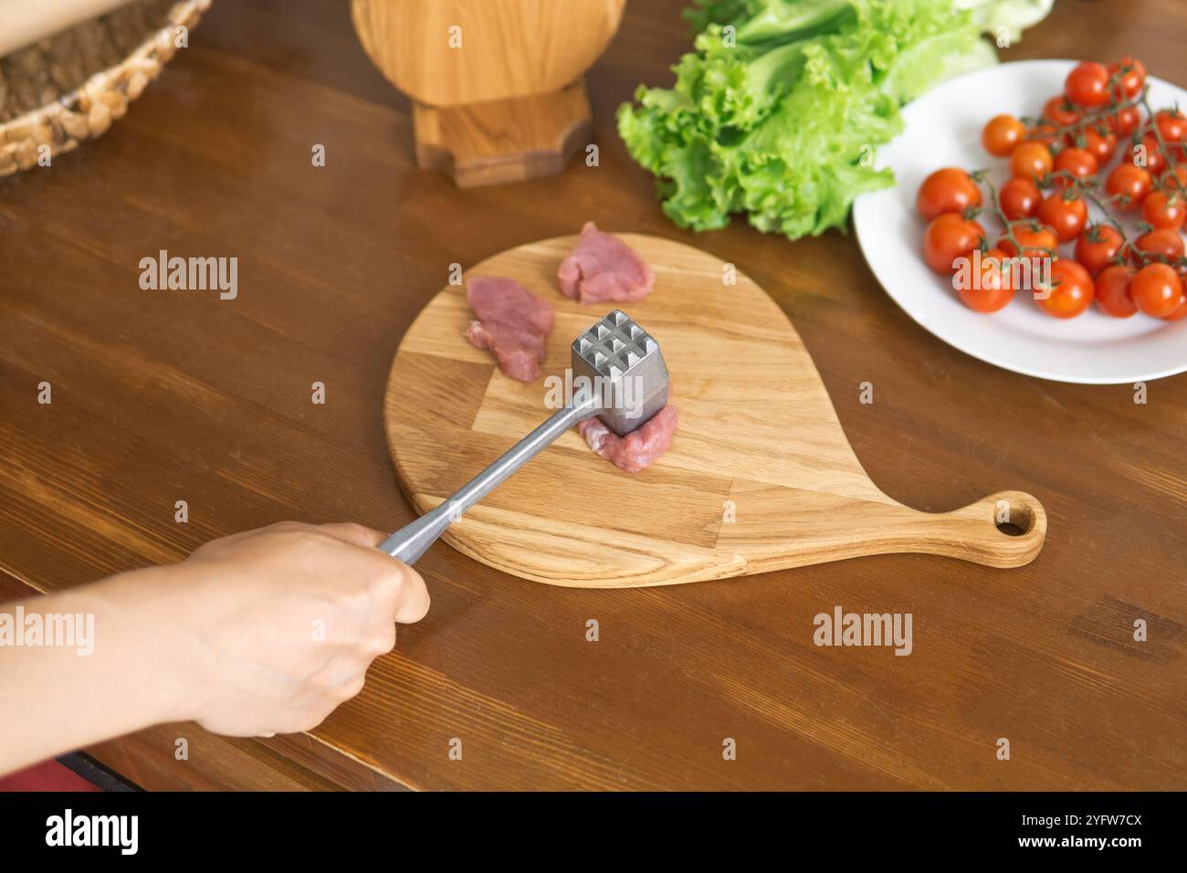Meat tenderizing hi-res stock photography and images - Alamy