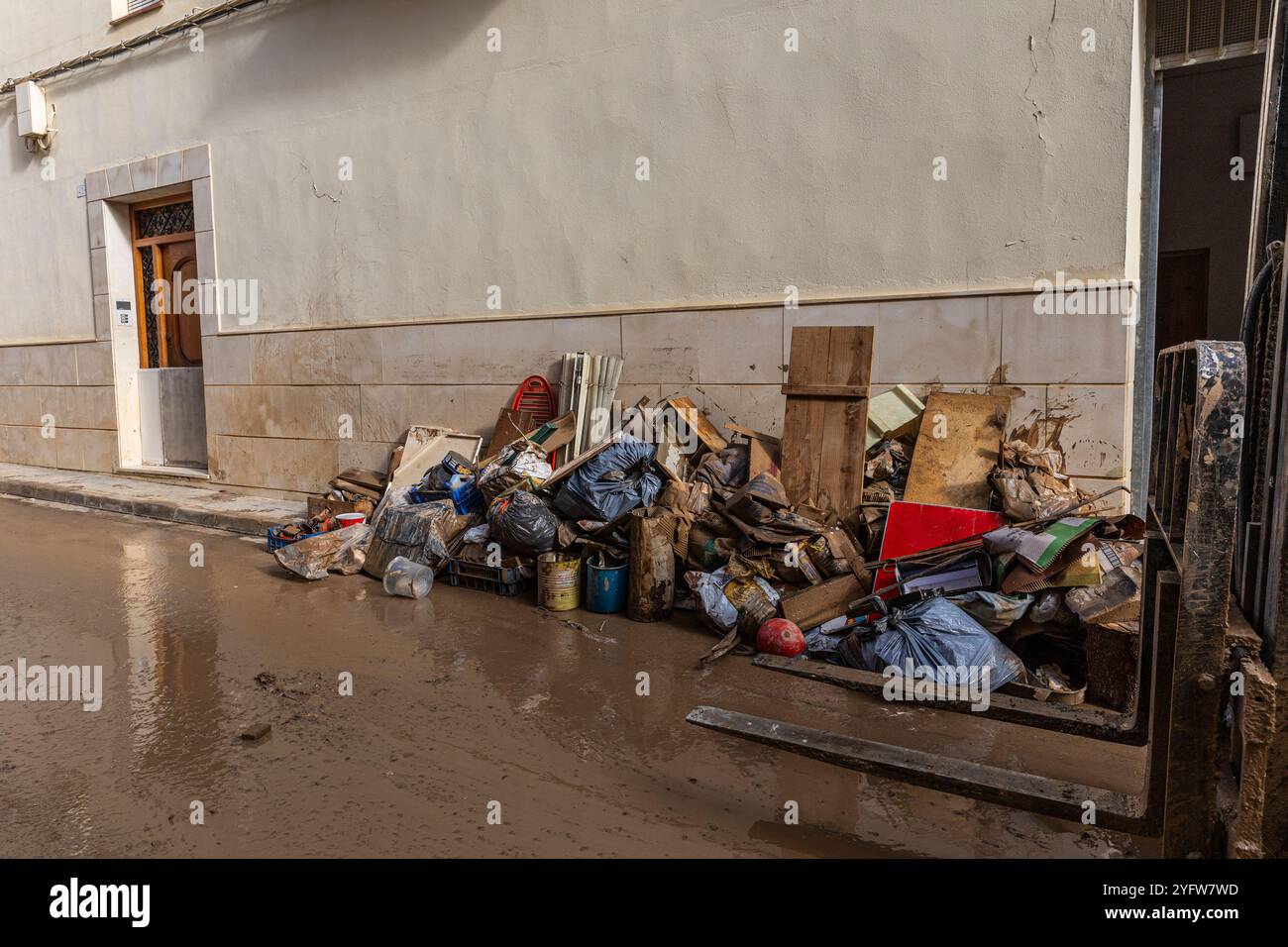 images of the devastation of the flood in Valencia (DANA) caused by ...