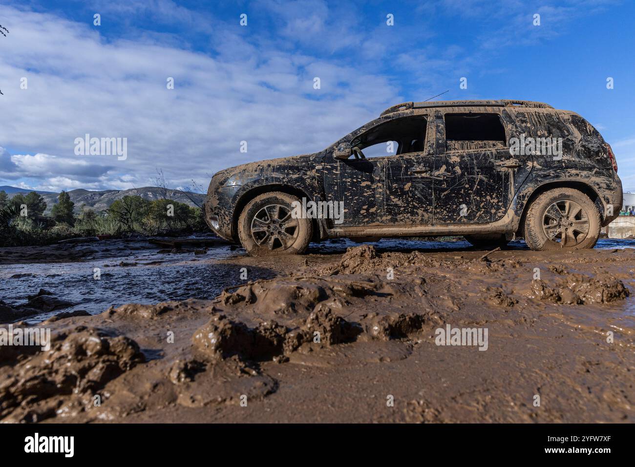 images of the devastation of the flood in Valencia (DANA) caused by ...