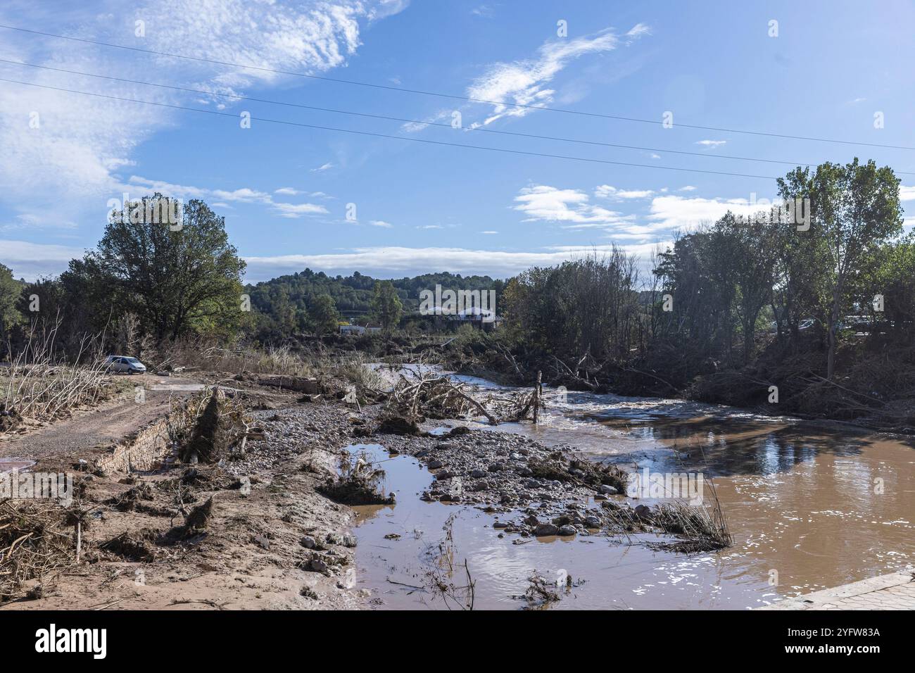 images of the devastation of the flood in Valencia (DANA) caused by ...