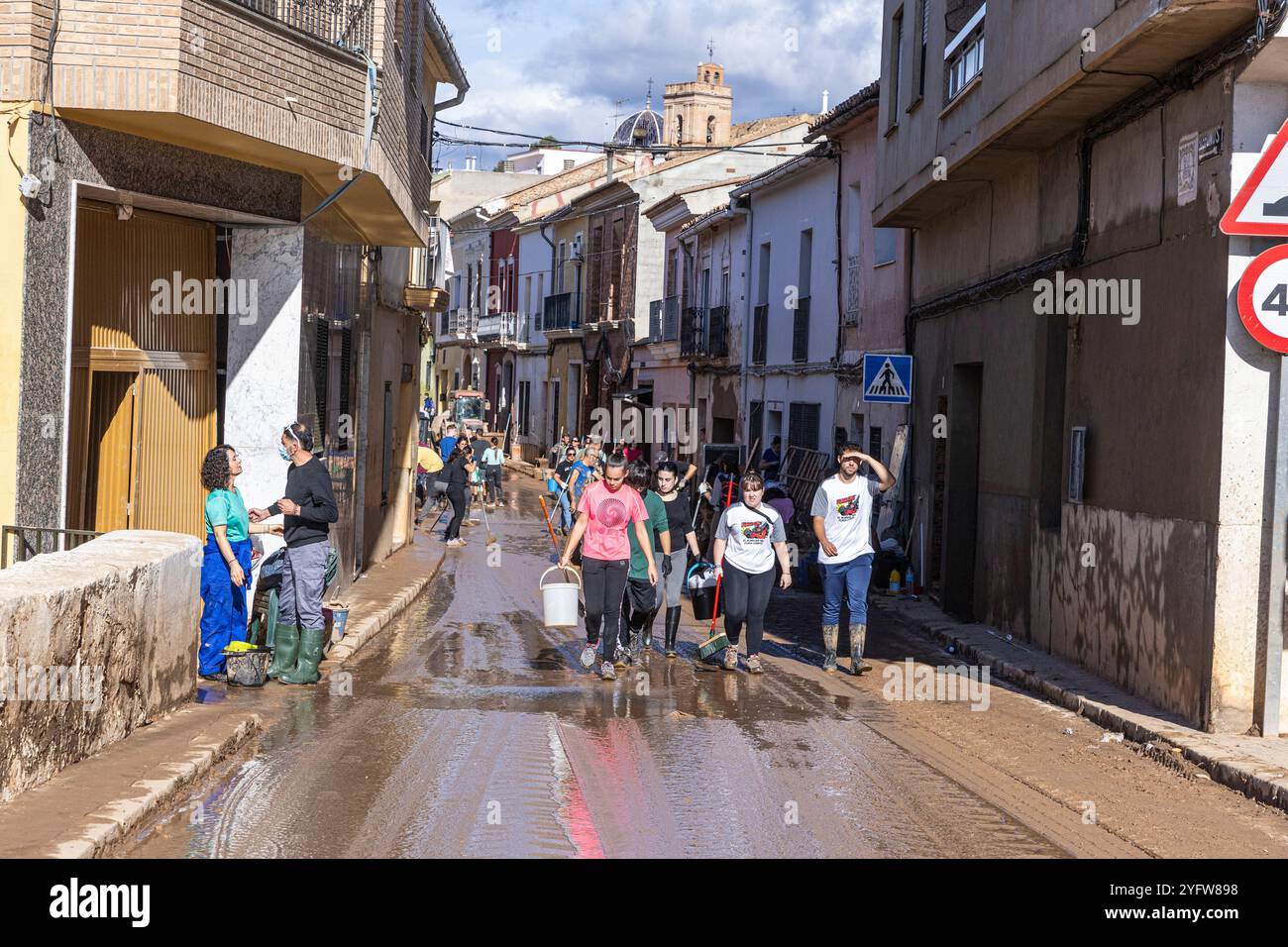 images of the devastation of the flood in Valencia (DANA) caused by ...