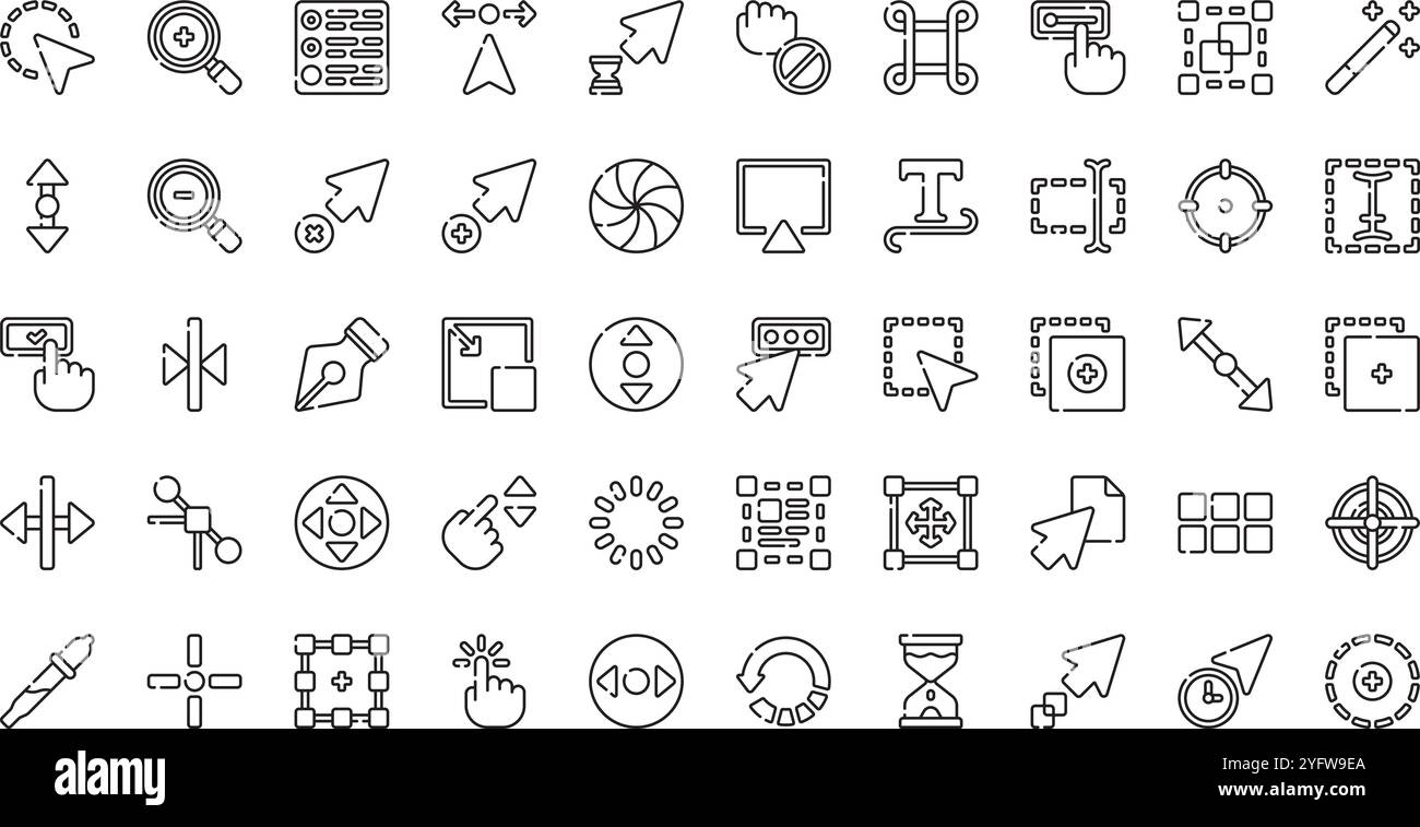 Document scrolling icons in Stock Vector Images - Alamy