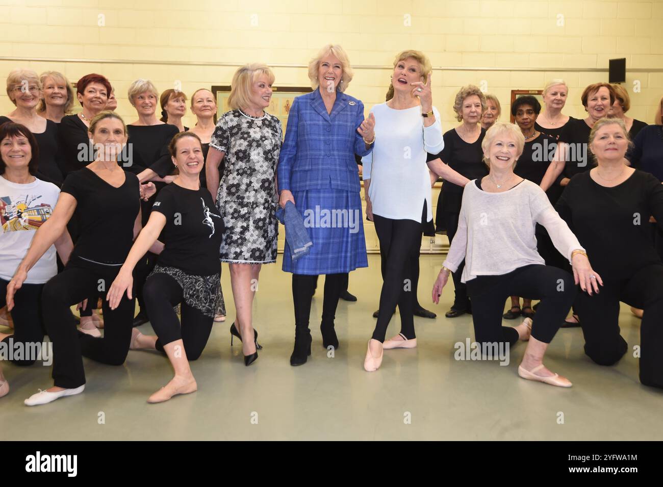 File photo dated 01/02/18 of the Duchess of Cornwall with Elaine Paige ...