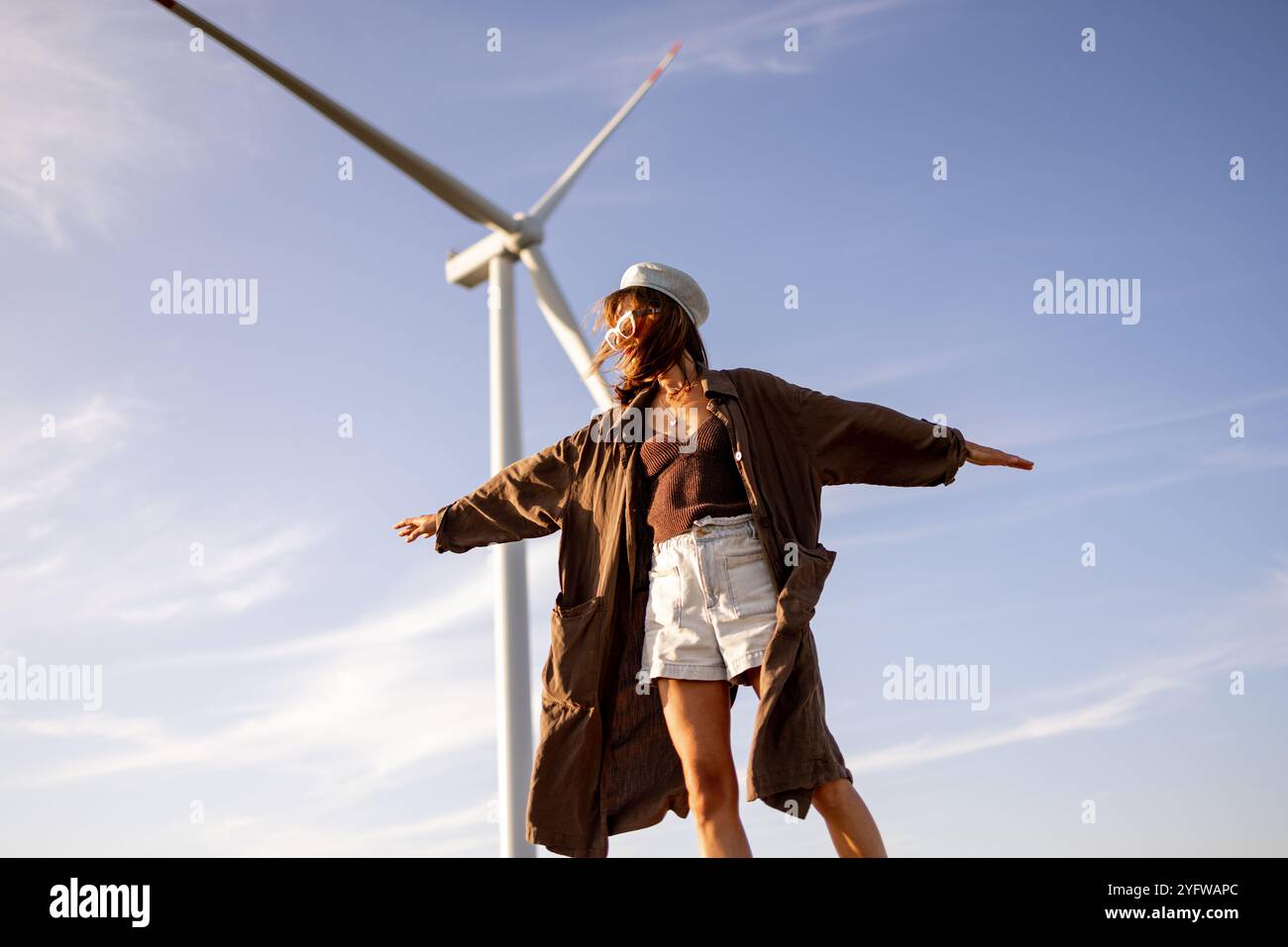 Wind Energy Freedom Stock Photo - Alamy