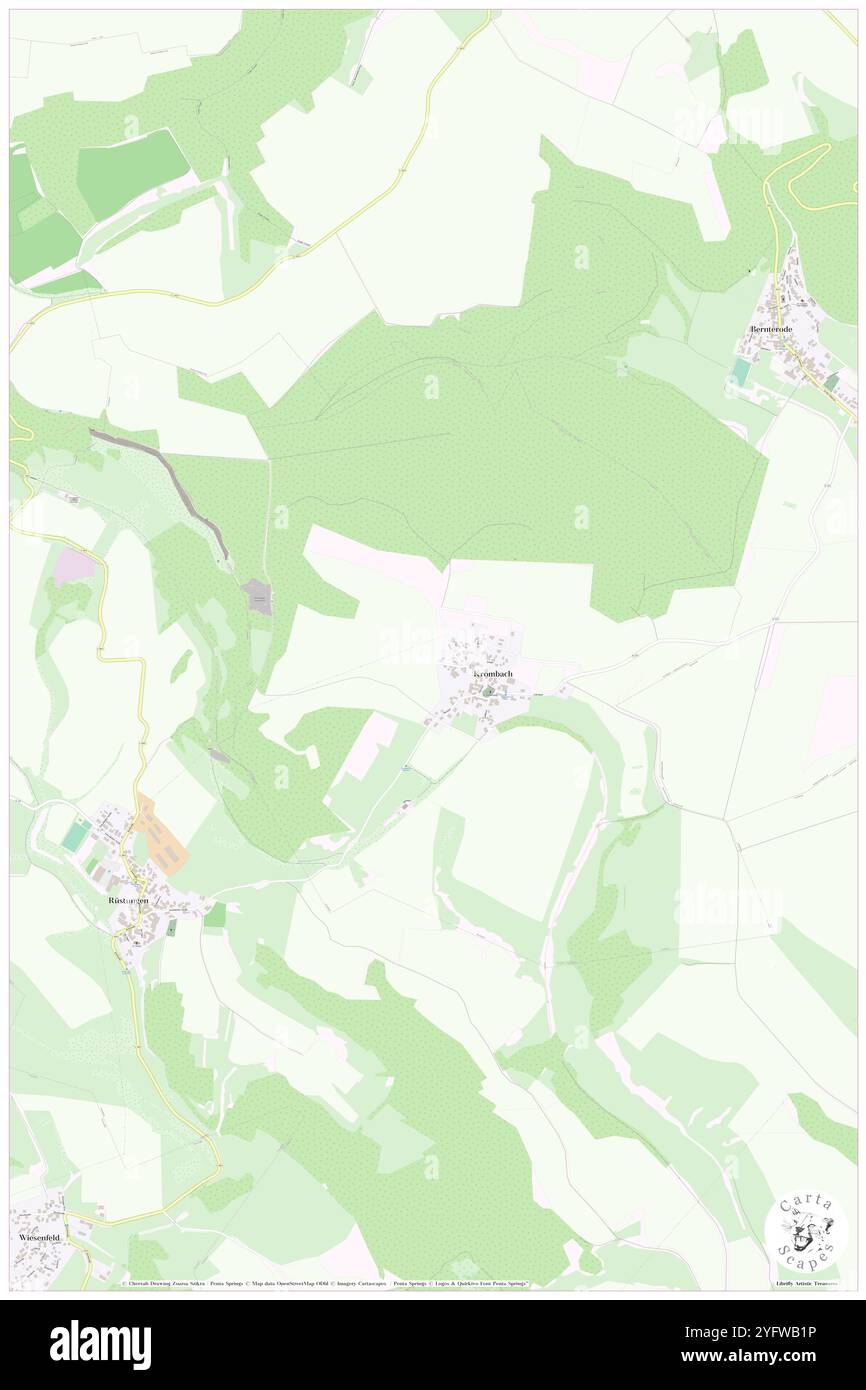 Krombach, DE, Germany, Thuringia, N 51 17' 59'', N 10 7' 59'', map ...