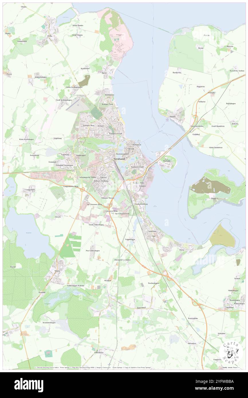 Map of stralsund Cut Out Stock Images & Pictures - Alamy