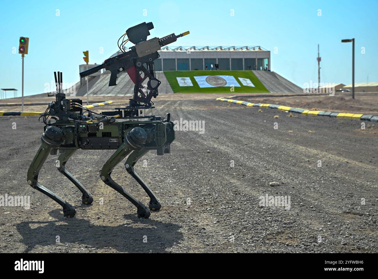 Riyadh, Saudi Arabia. 18 September, 2024. A military robotic dog ...