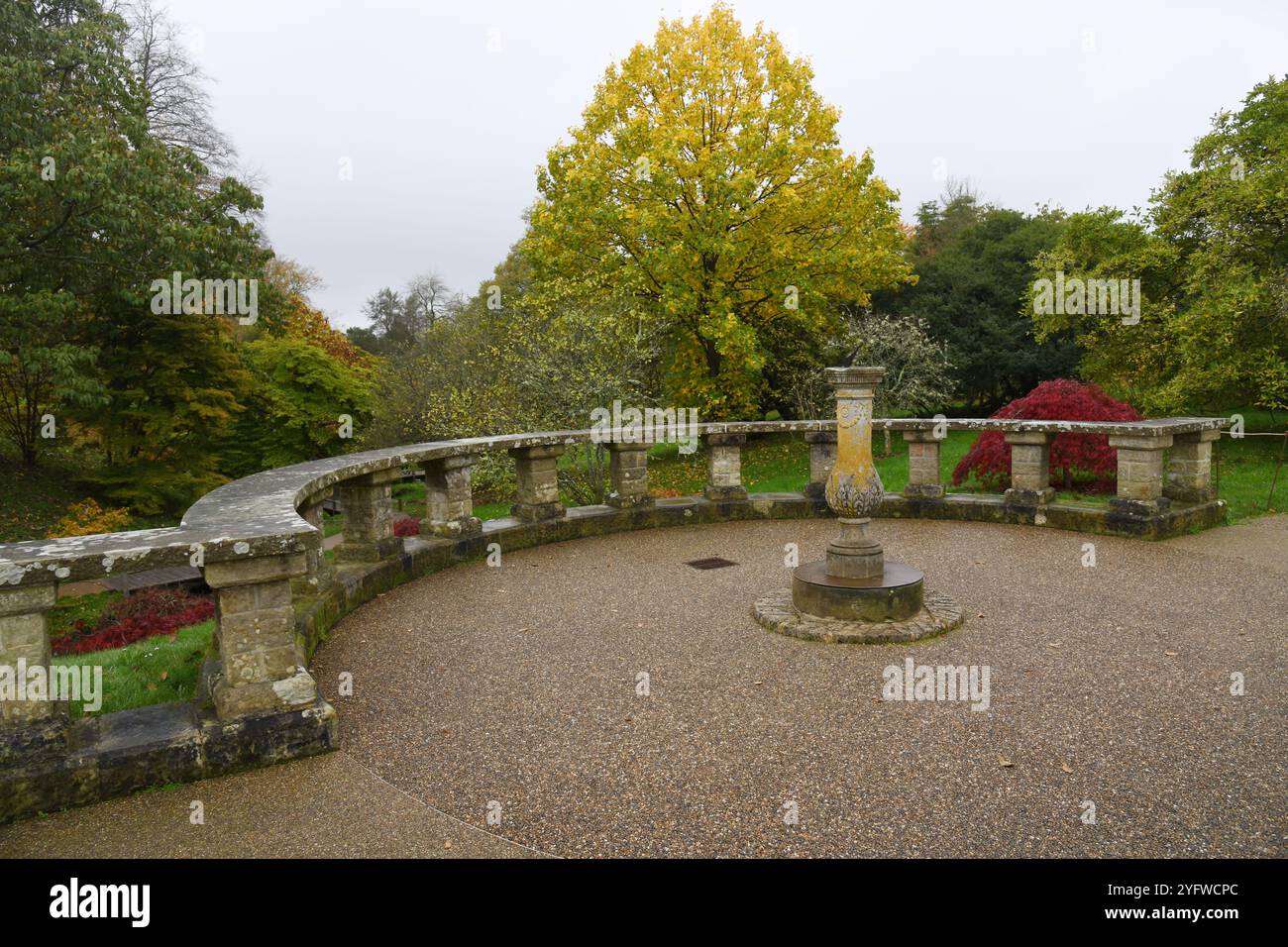 Wakehurst gardens sundial Stock Photo - Alamy