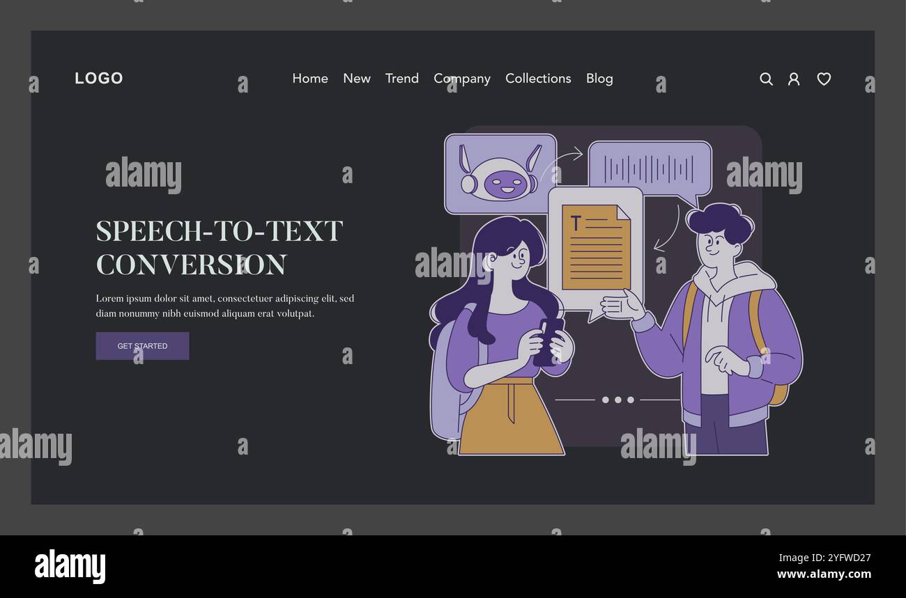 Assistive technology text to speech Stock Vector Images - Alamy