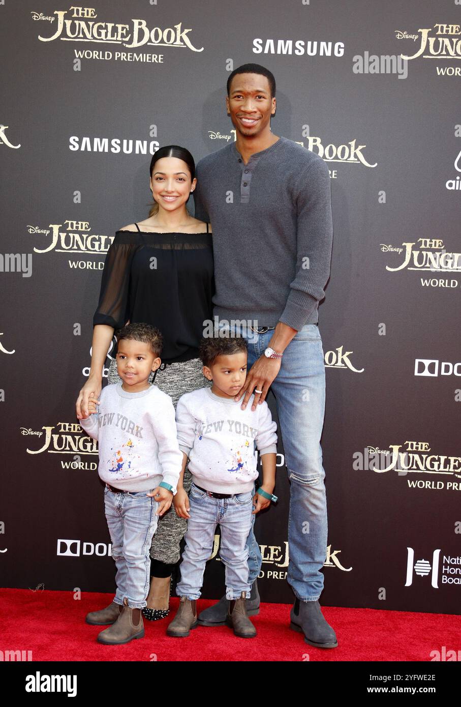 Wes Johnson and Melissa Johnson at the World premiere of 'The Jungle ...