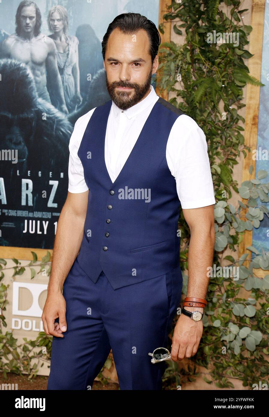 Casper Crump at the Los Angeles premiere of 'The Legend Of Tarzan' held ...