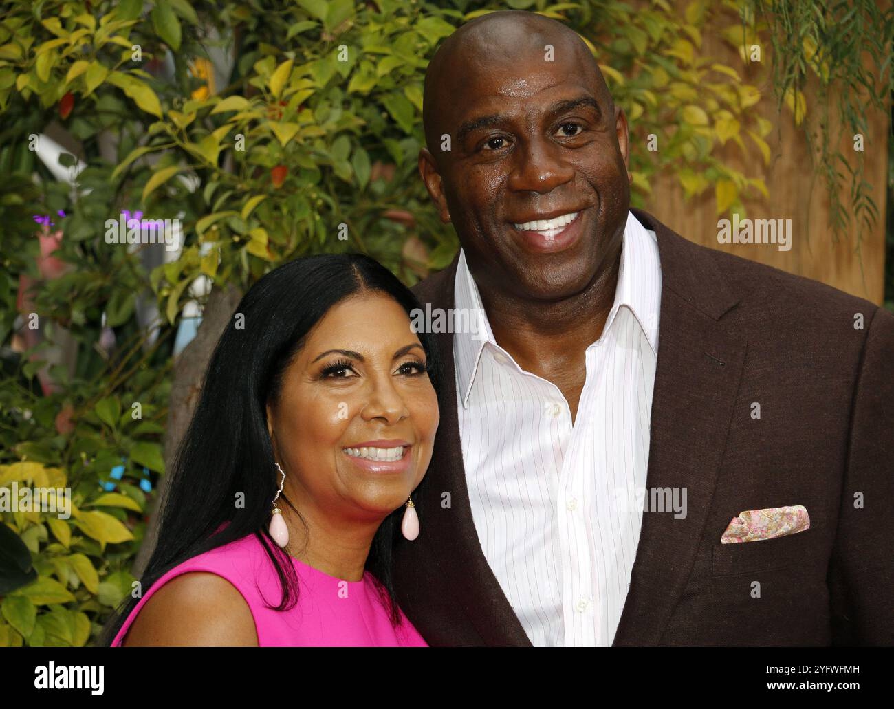 Earlitha Kelly and Magic Johnson at the Los Angeles premiere of 'The ...