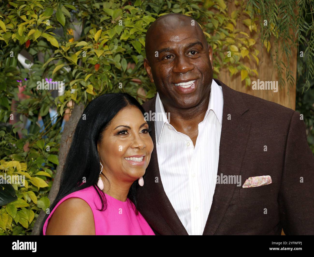 Earlitha Kelly and Magic Johnson at the Los Angeles premiere of 'The ...