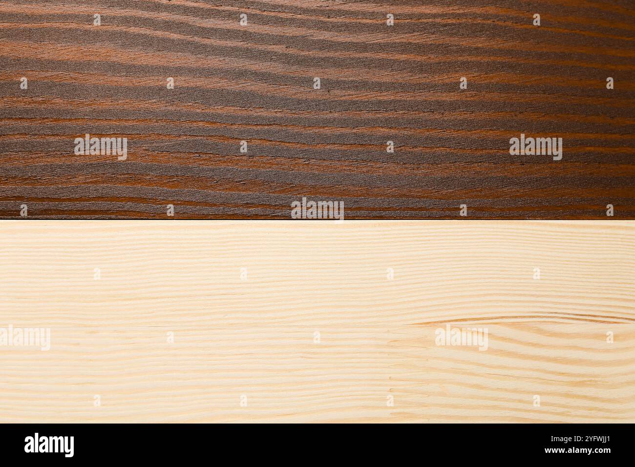 Applying walnut wood stain. Texture of wooden surface as background ...