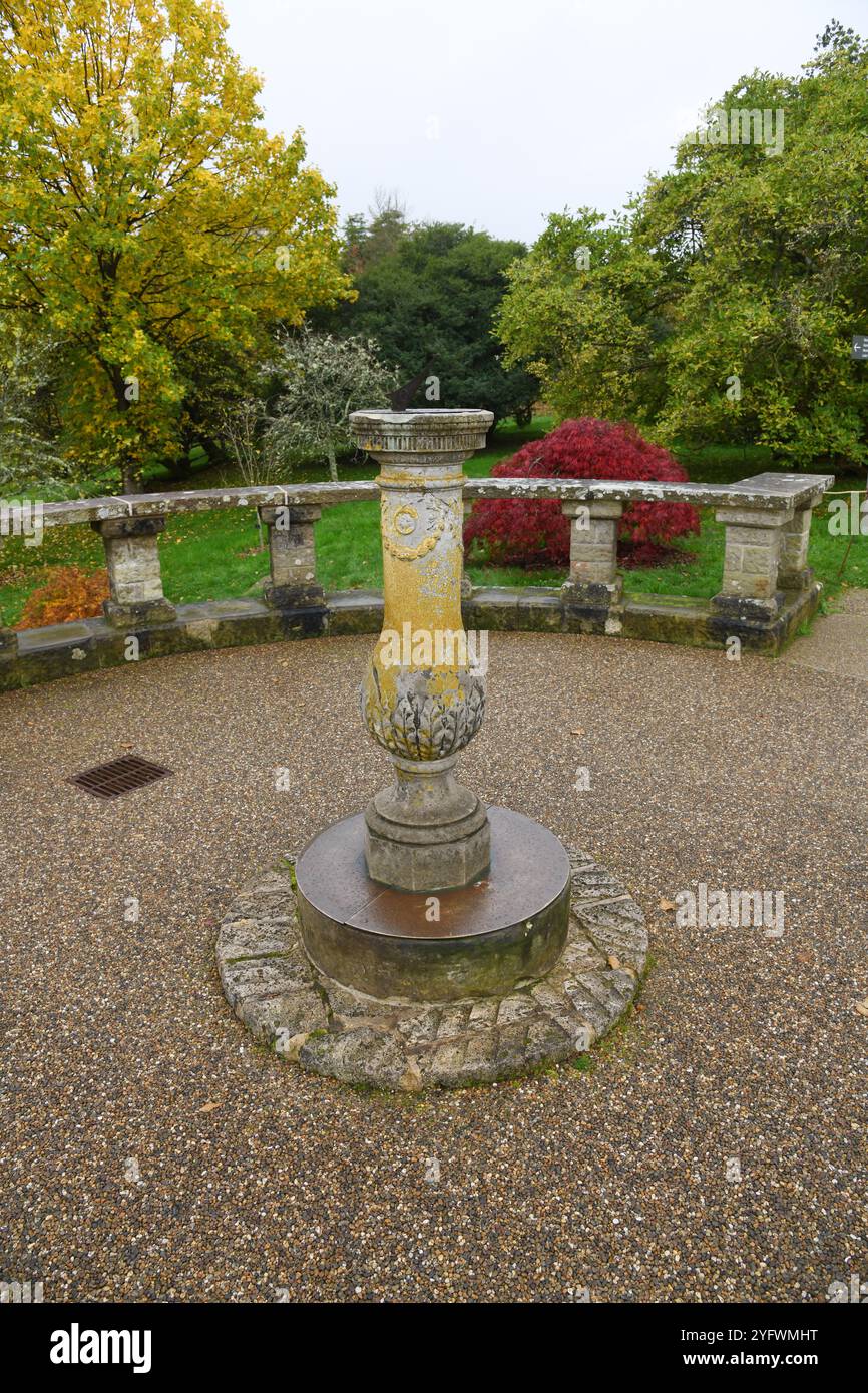 Wakehurst gardens sundial Stock Photo - Alamy
