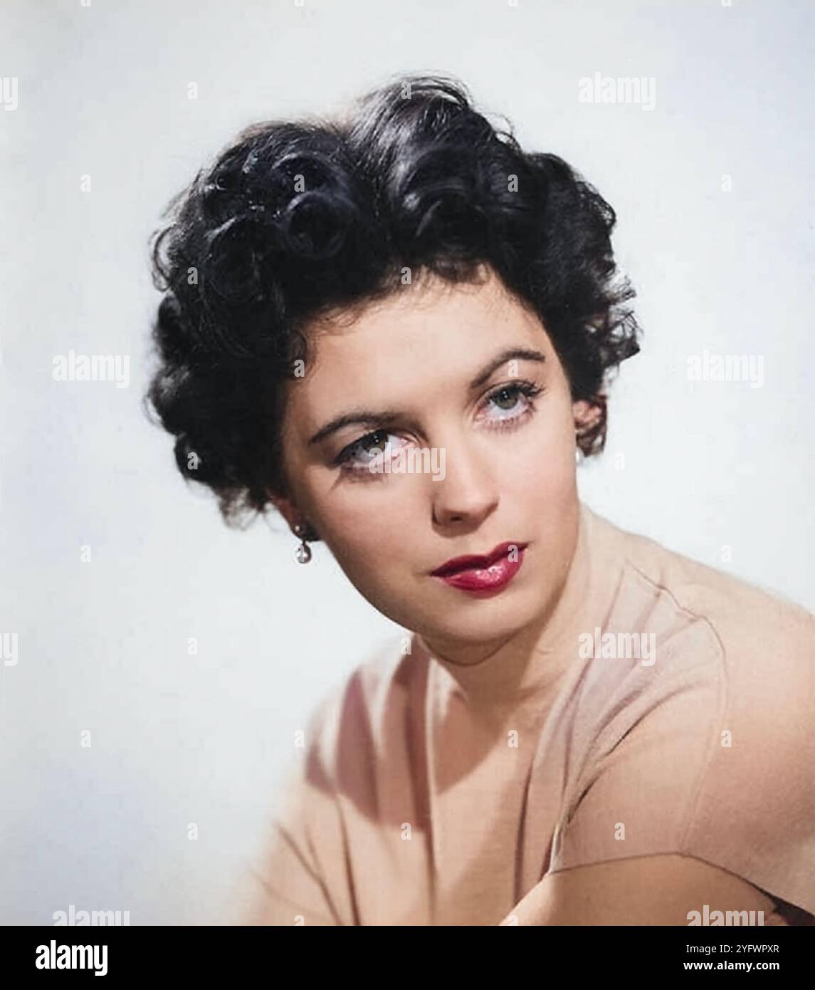 FAITH DOMERGUE (1924/5- 1999) American film actress in 1955 Stock Photo - Alamy