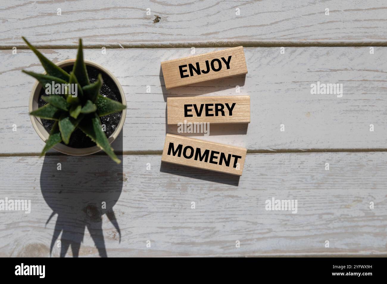 Happy enjoy lifestyle word hi-res stock photography and images - Alamy