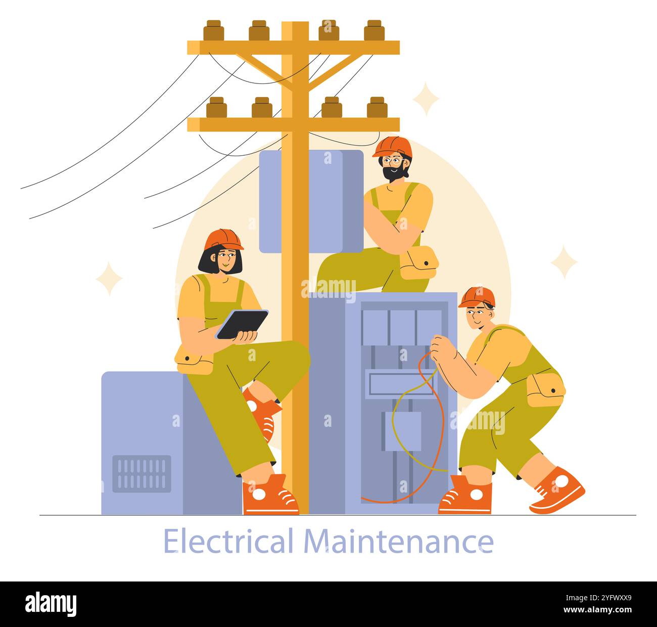 Safety working harness Stock Vector Images - Alamy