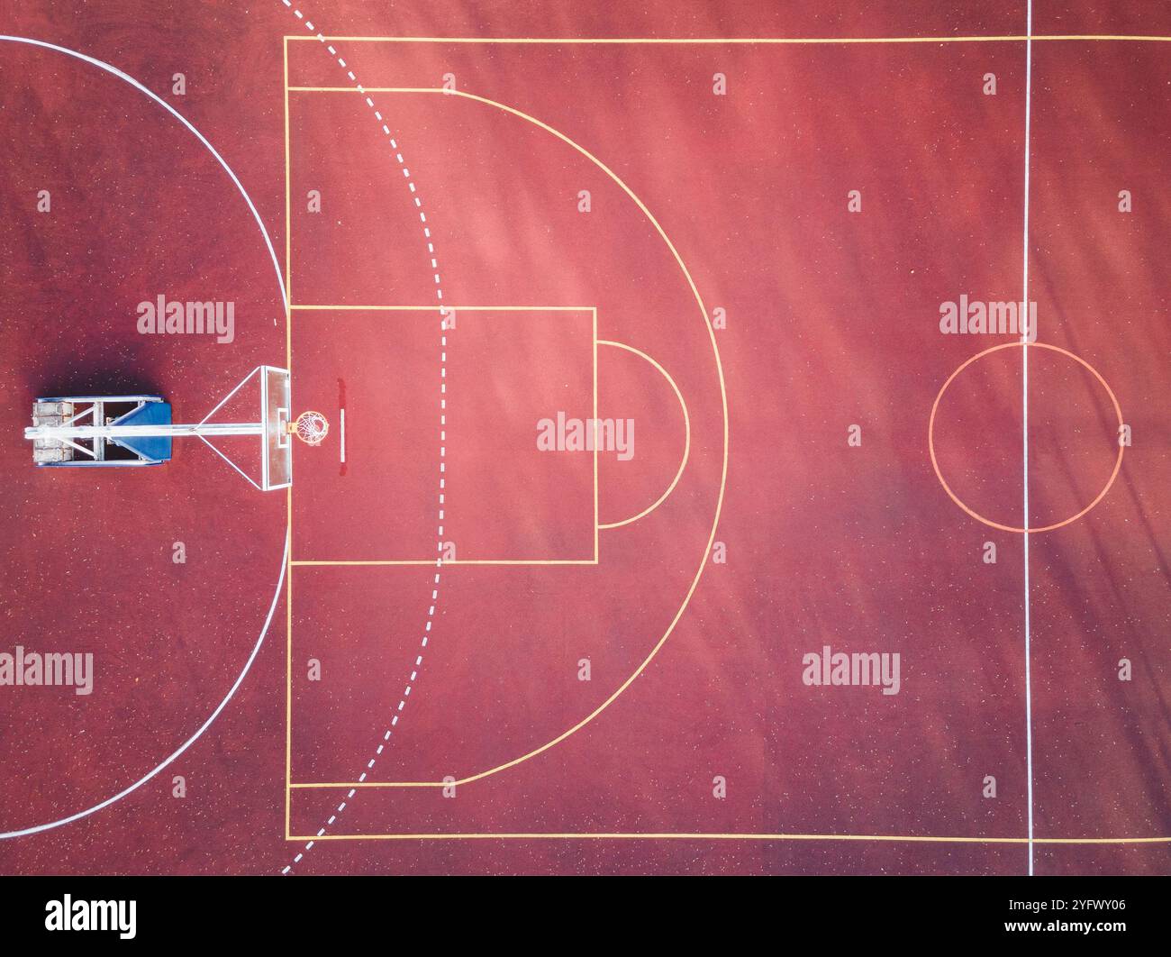 Basketball court above view hi-res stock photography and images - Alamy