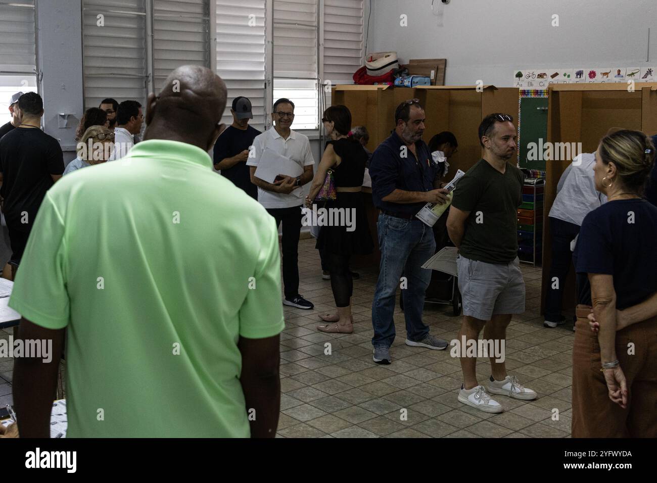 Voters faced long lines at their polling place during Election Day in ...