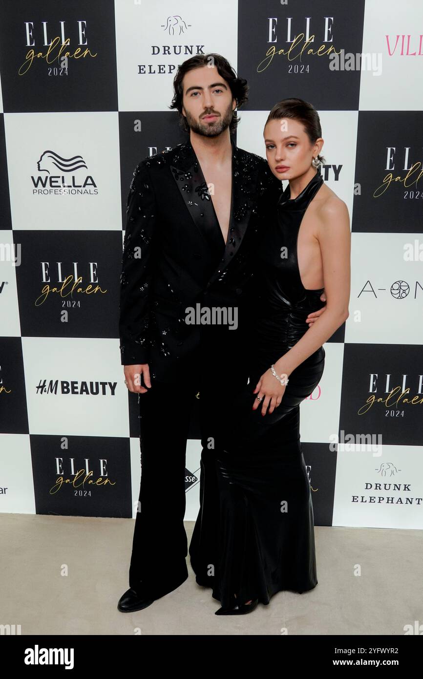 Oslo 20241105. Artist Aden Foyer and Emilie Billington arrive on the ...