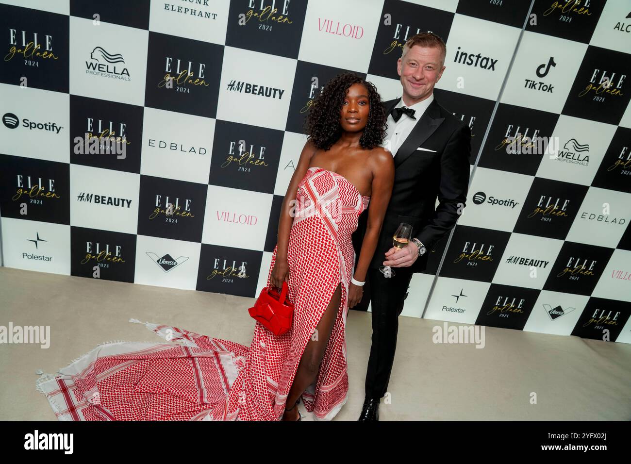 Oslo 20241105. Tinashe Williamson and Odd-Magnus Willamson arrive on ...