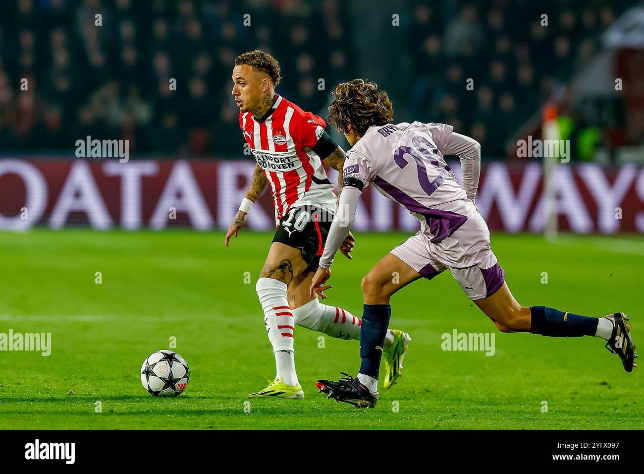 EINDHOVEN, 05-11-2024, Philips stadium. Dutch football. Champions ...