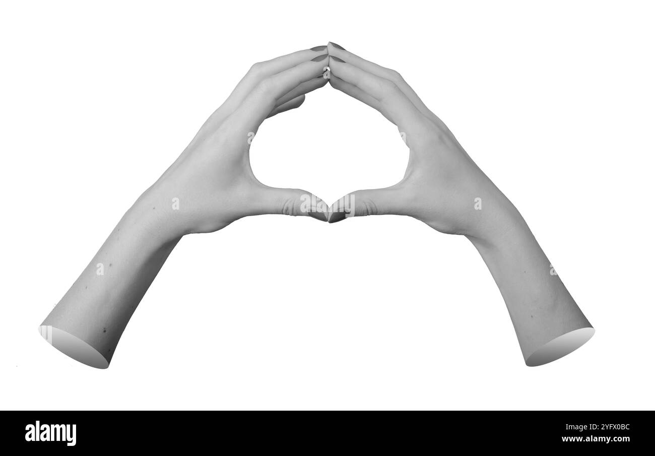 two hands forming a circular shape with the fingers and thumbs touching ...