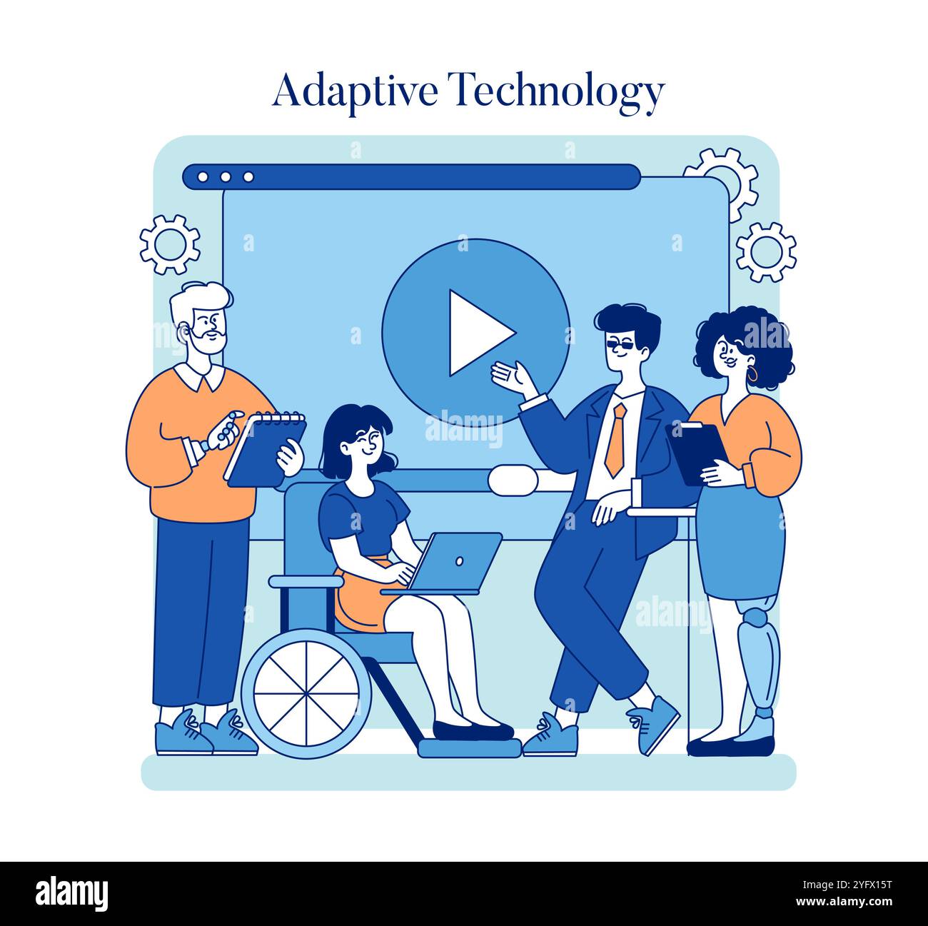 Assistive technology teaching Cut Out Stock Images & Pictures - Alamy
