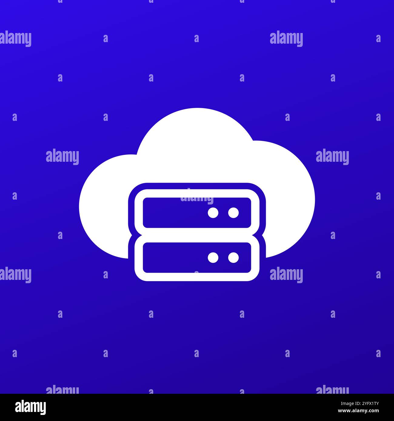 cloud storage icon for apps and web Stock Vector Image & Art - Alamy