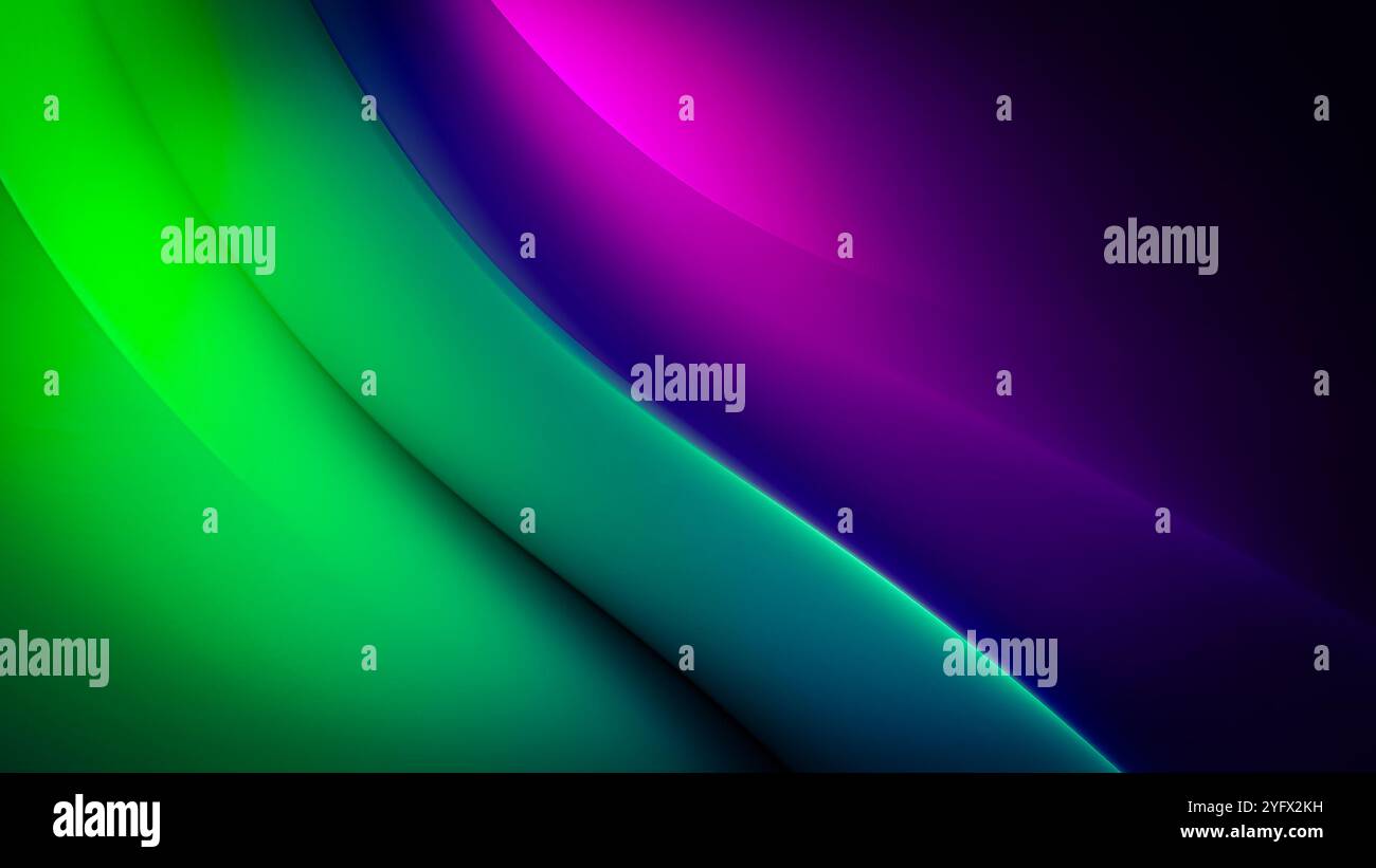 Colorful glowing waves vector hi-res stock photography and images - Alamy